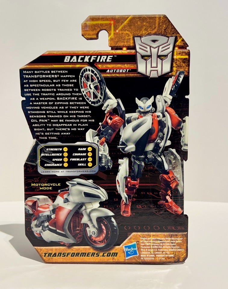Backfire Transformers Hunt for the Decepticons Scout Class MOSC Hasbro ...