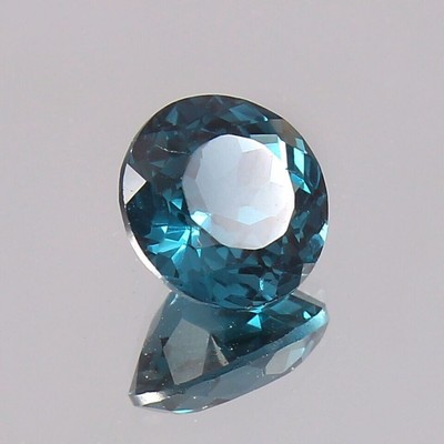5.85Ct Natural Indicolite Blue Green Tourmaline Round Loose Gemstone 10 ...