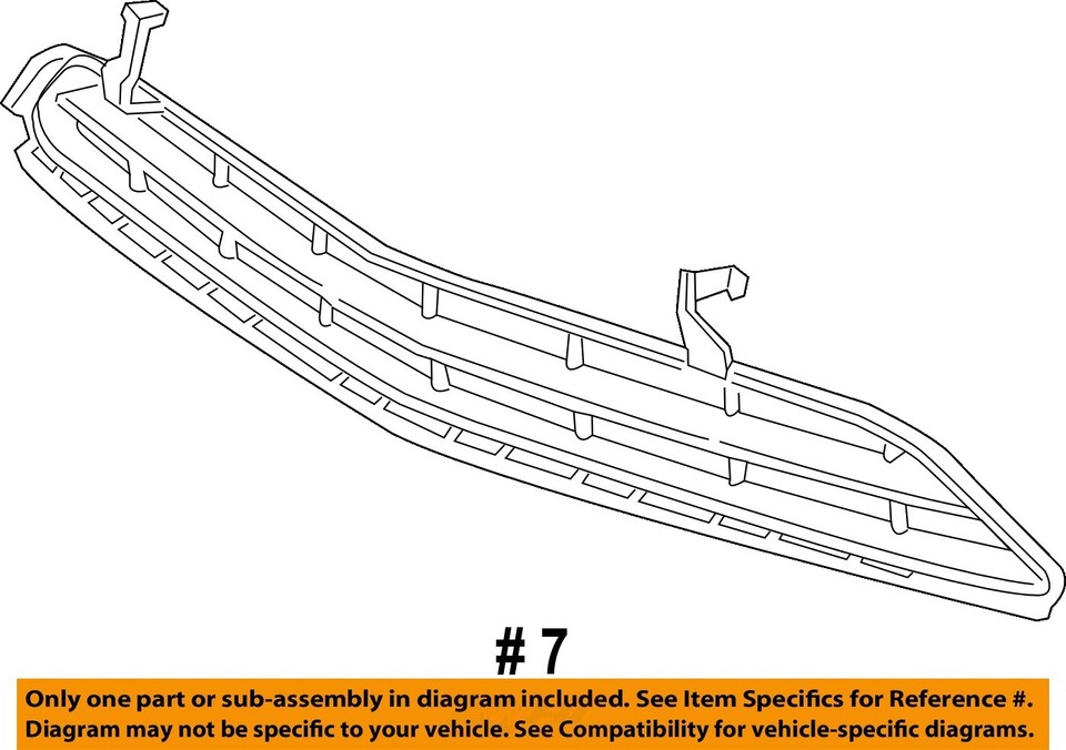Buick GM OEM 13-16 Enclave-Grille-Lower 20983400 | eBay