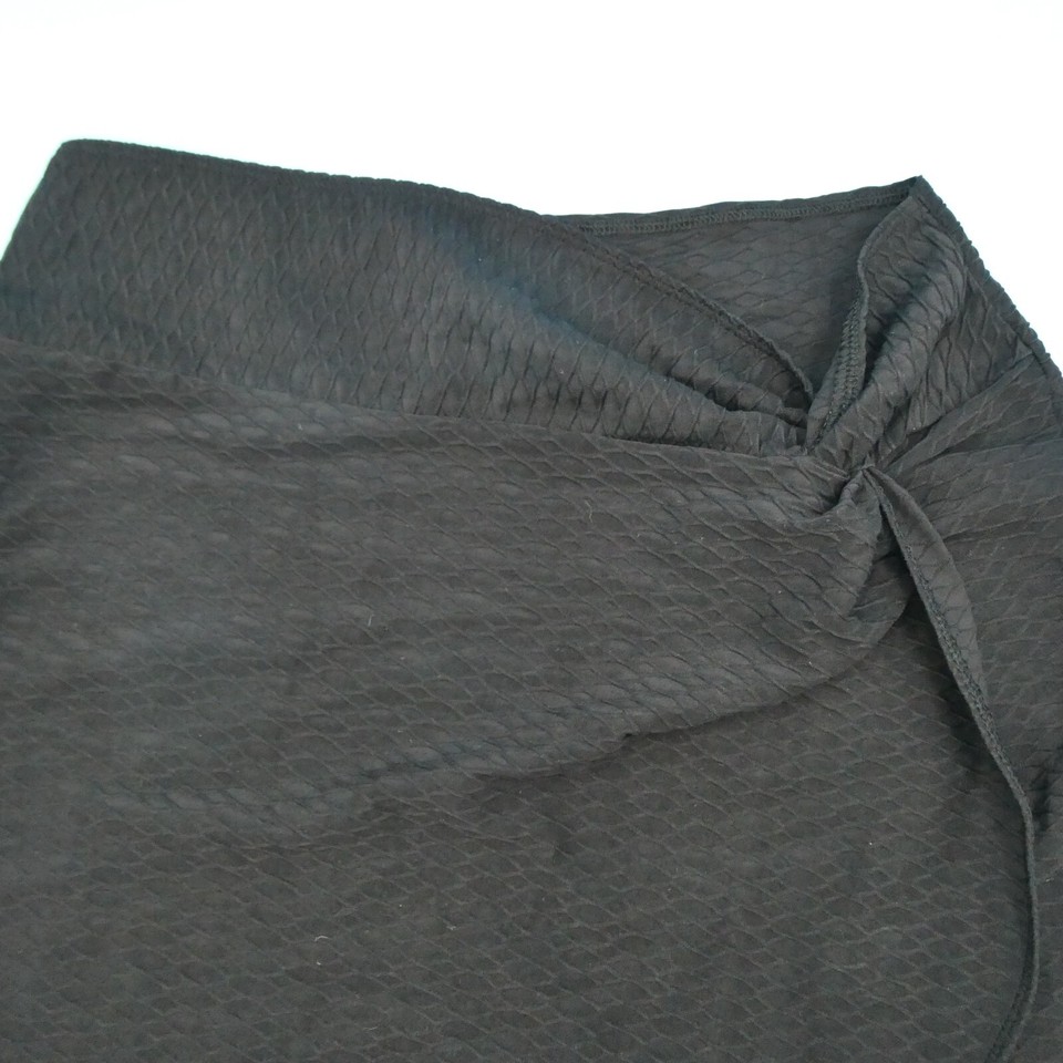 Victorias Secret Medium Large Black Twist Cover Up Wrap Skirt Bikini ...
