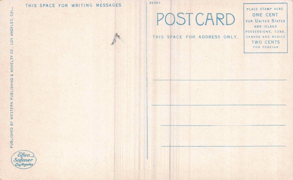 Postcard Public Library in Hollywood, California | eBay