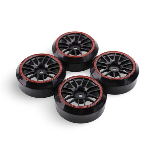 4PC Drift Tires Wheels Rim 12mm Hex HPI HSP 1:10 RC on Road Racing Car ...