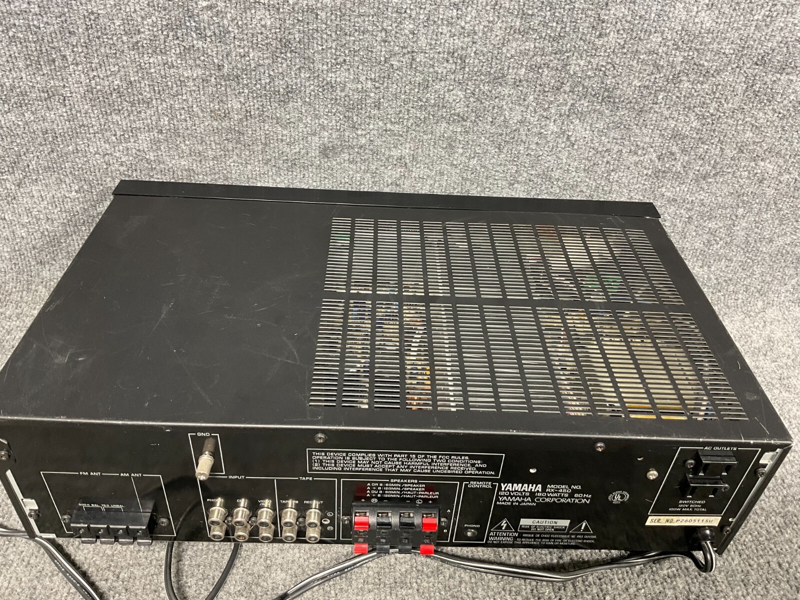 🔊 Yamaha RX-450 “Natural Sound” Stereo Receiver (1990) – 45 WPC, FM/AM ...