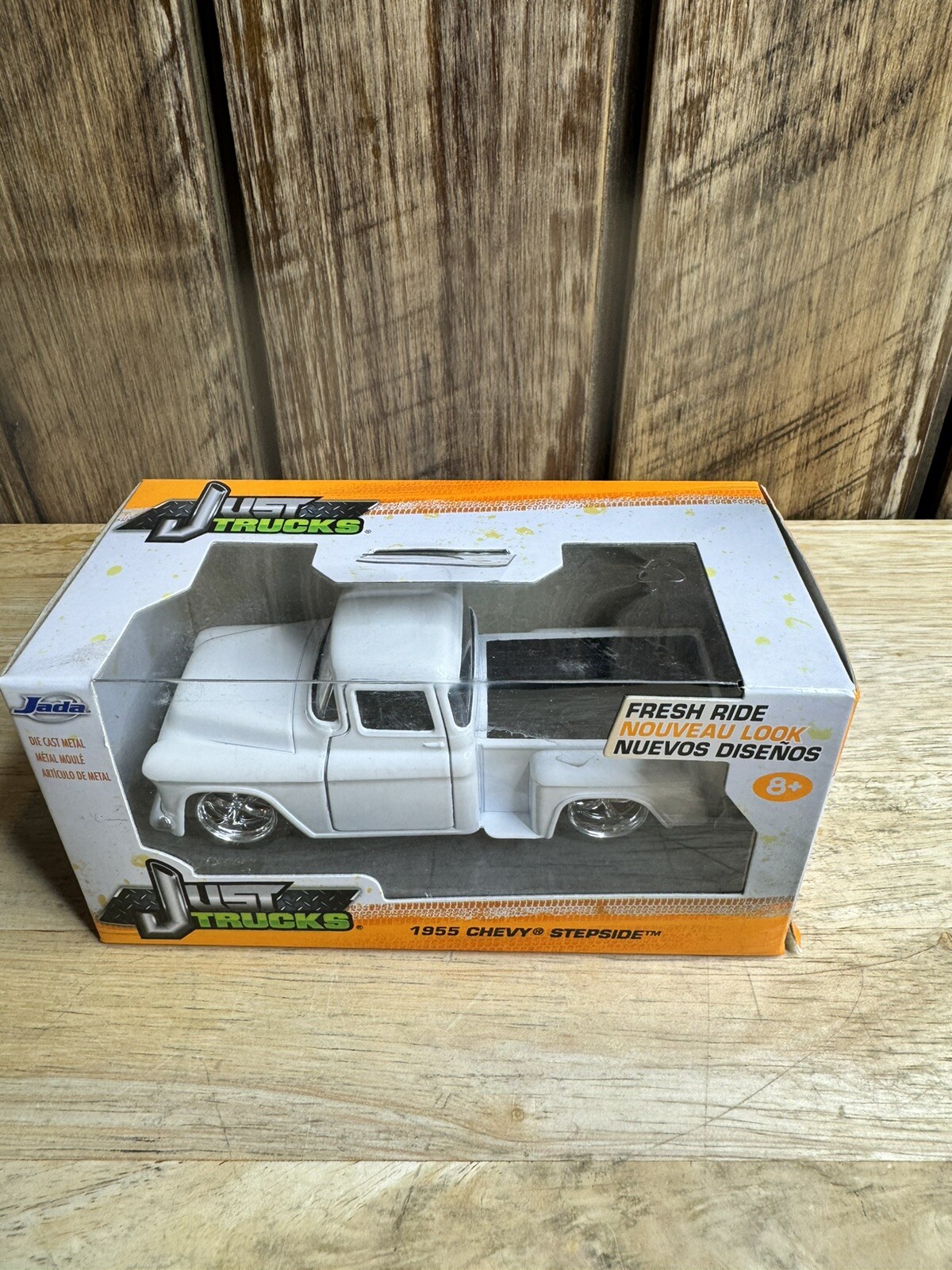 Jada 2015 Just Trucks 1955 Chevy Stepside White 1:32 | eBay