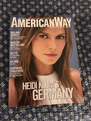 AMERICAN WAY MAGAZINE 12/1/2002 HEIDI KLUM Klum’s Germany NEAR MINT | eBay