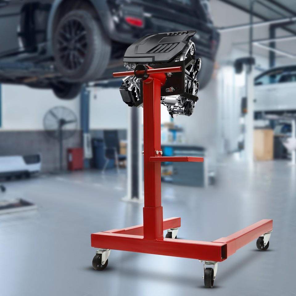 Engine Stand Folding Motor Hoist Dolly Mover Auto Repair Rebuild Jack ...