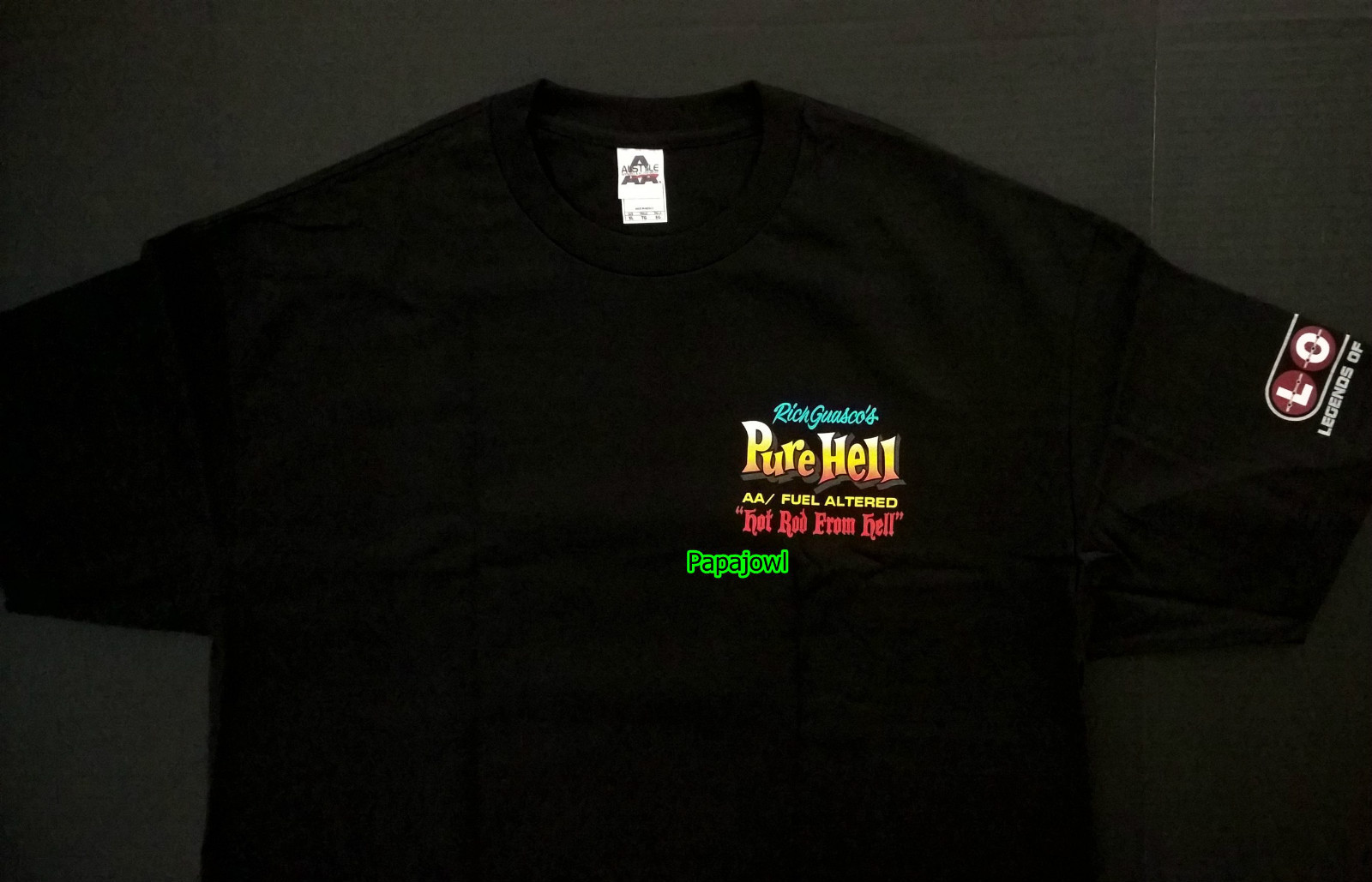 PURE HELL Rich Guasco's Drag Racing AA Fuel Altered T Shirt Austin ...