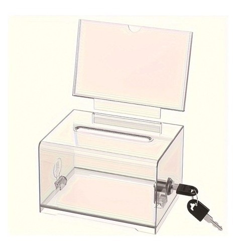Fundraising Box Raffle Ticket Container Multifunction Easy Assembly ...