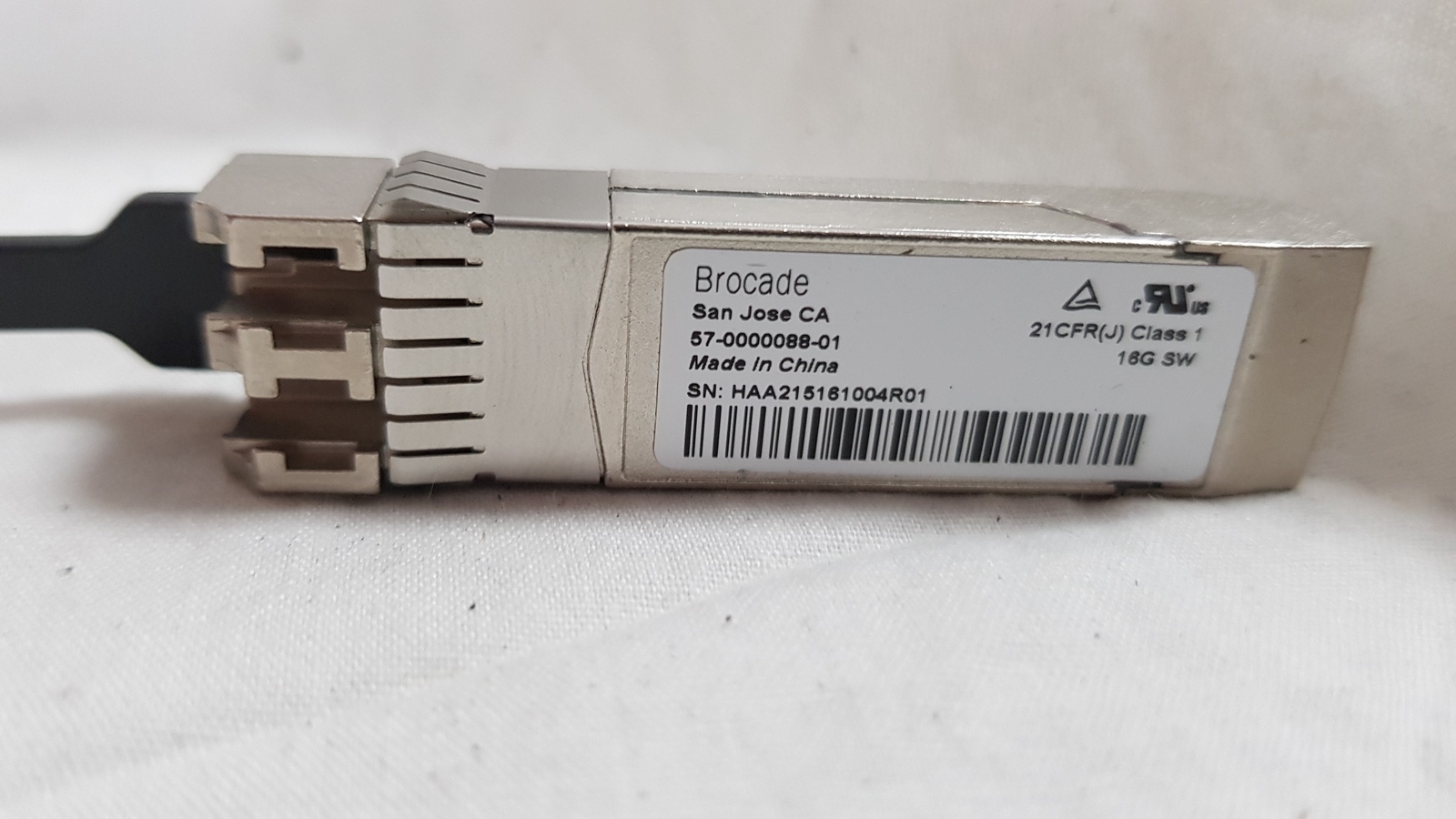 Brocade 57-0000088-01 16Gb FC SW 850nm 150m SFP+ Transceiver Module ...