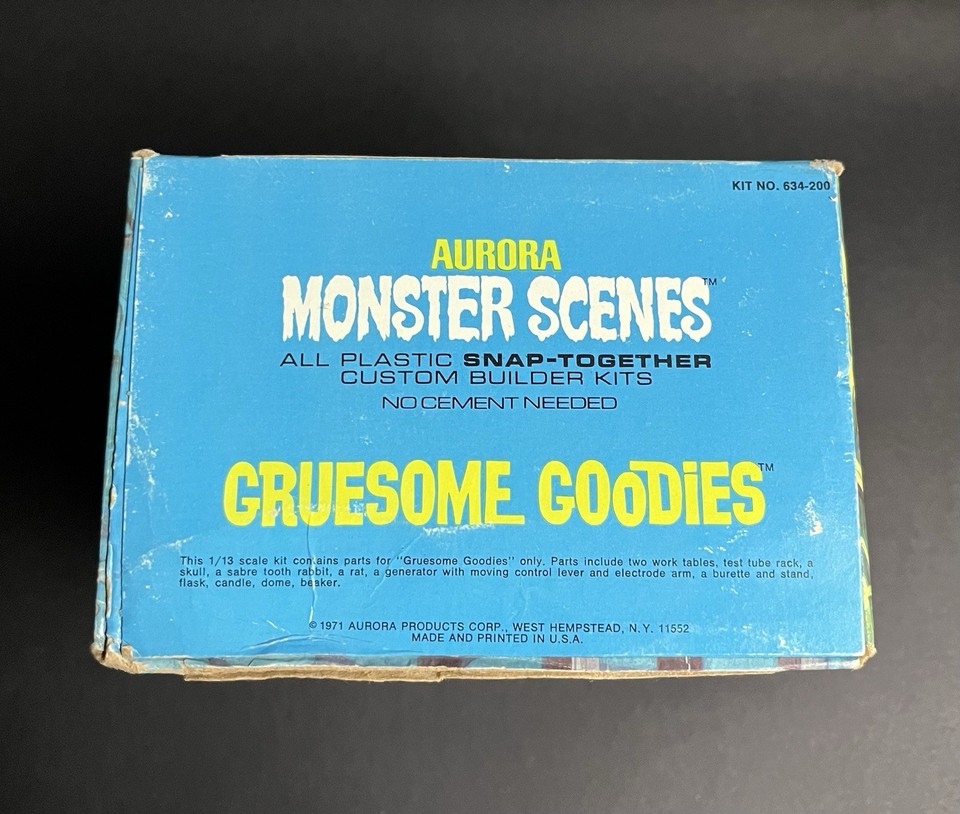 Vintage 1971 Aurora 634 Monster Scenes “Gruesome Goodies” 1/13 Model ...