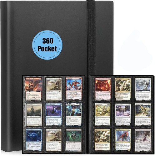 360 Cards Pocket Trading Card Binder 9 Pocket Trading Card Album Folder ...
