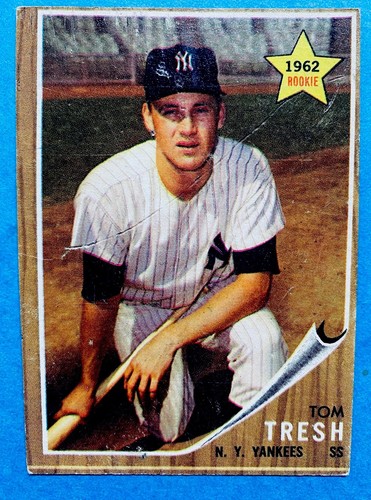 1962 Topps - Tom Tresh #31 (RC) Rookie New York Yankees Baseball Card ...