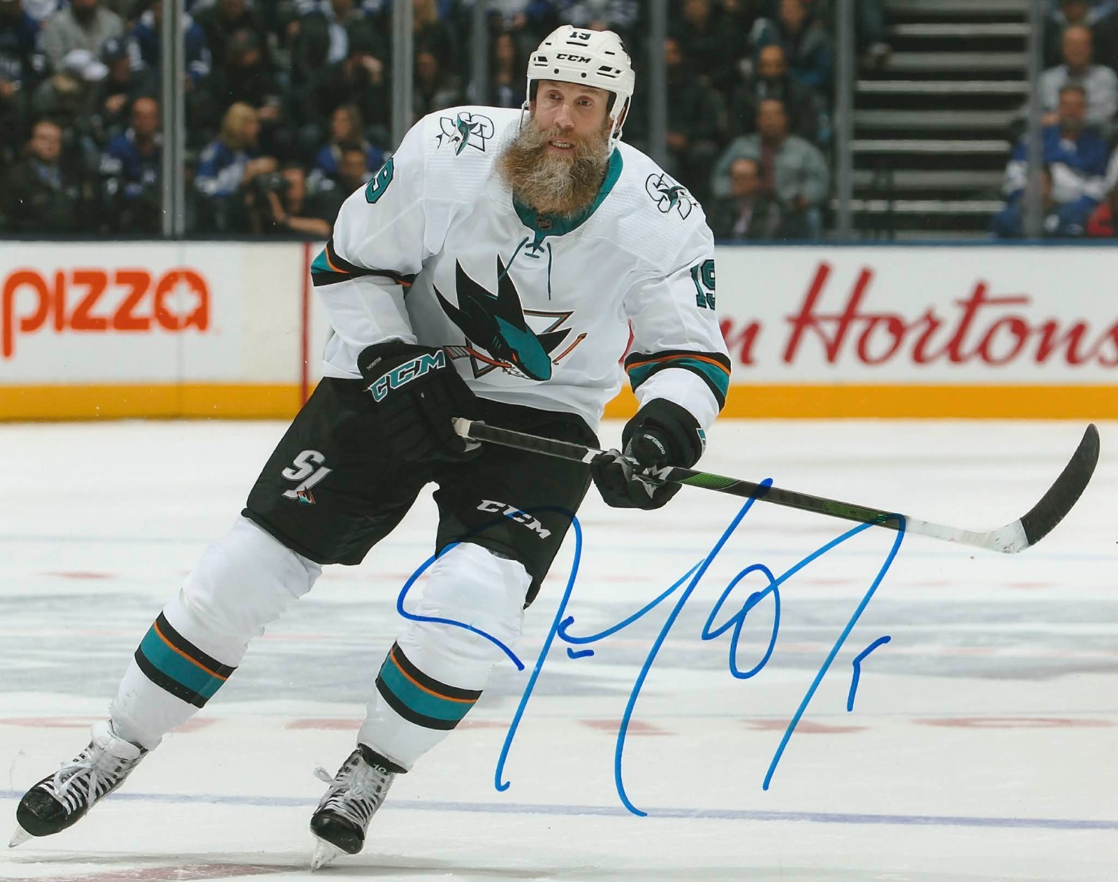 JOE THORNTON SAN JOSE SHARKS AUTOGRAPHED SIGNED 8X10 PHOTO | eBay