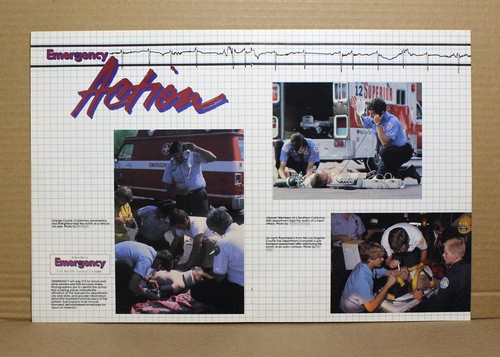 Vintage on Scene EMT 1983 Original Emergency in Action Magazine Centerfold 0158 | eBay