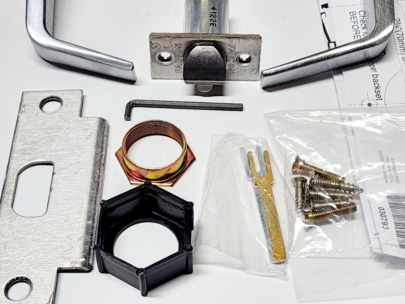 Falcon T581BD D 626 Storeroom Lock T Series Satin Chrome for sale online | eBay