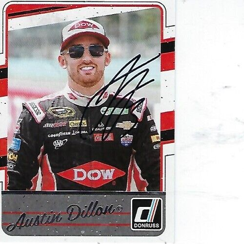 AUSTIN DILLON SIGNED 2017 DONRUSS #42 - NASCAR | eBay