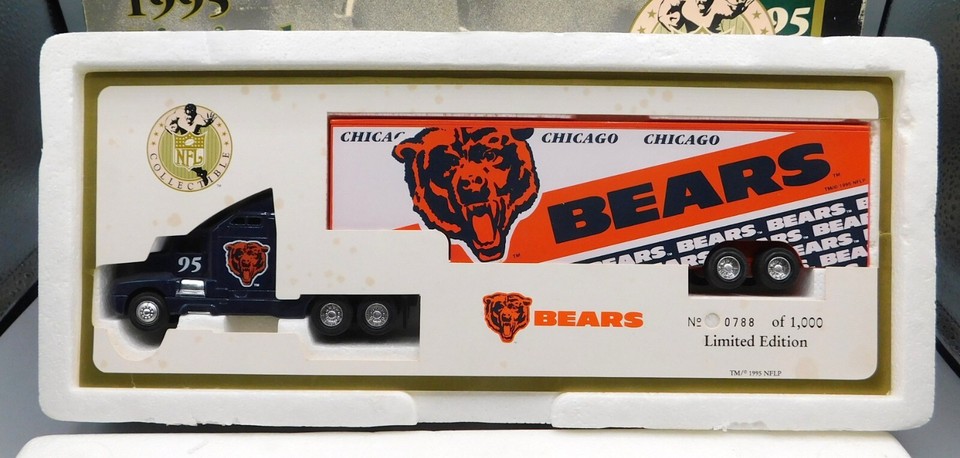 Chicago Bears 1995 Limited Edition Die Cast NFL Semi Truck White Rose 1 ...
