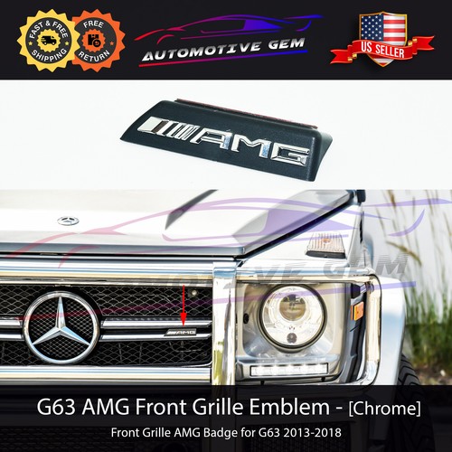 AMG Front Grille Emblem Panamericana Chrome Badge FOR G Wagen G63 2013 ...