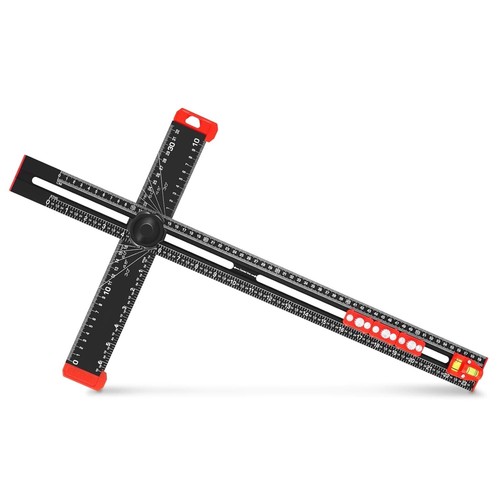 4-in-1 Adjustable T-Square Ruler - Precision Measuring Tool for ...
