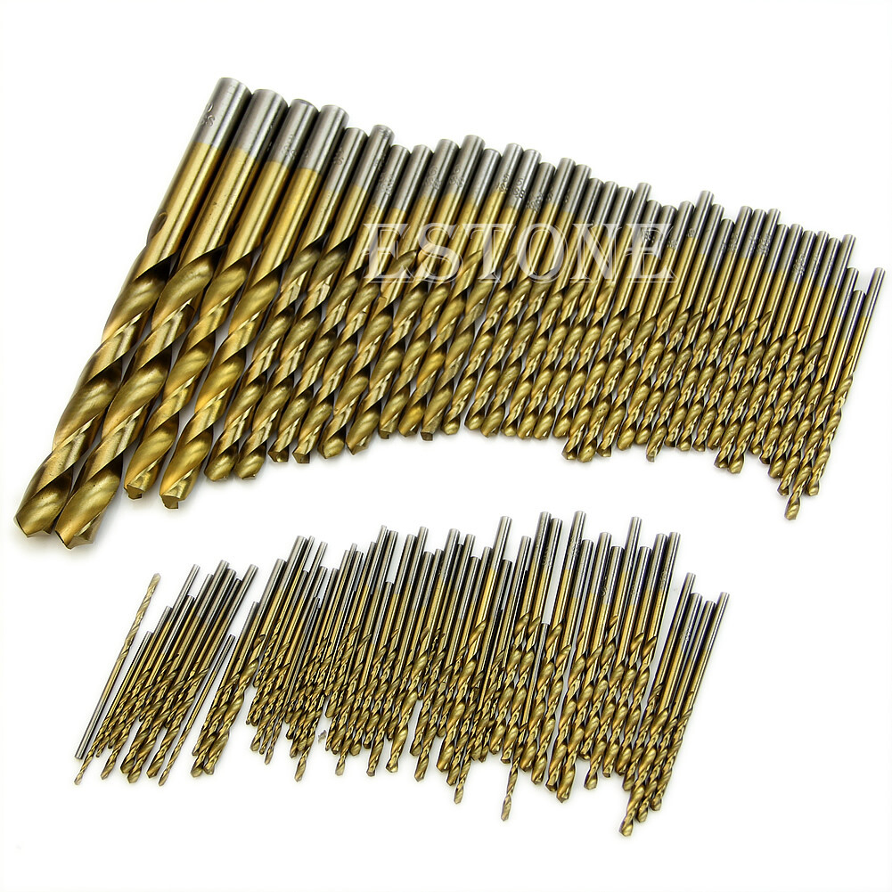 Hot 99pcs for Coated HSS Speed Steel Drill Bit Set Tool 1.5mm 10 | eBay