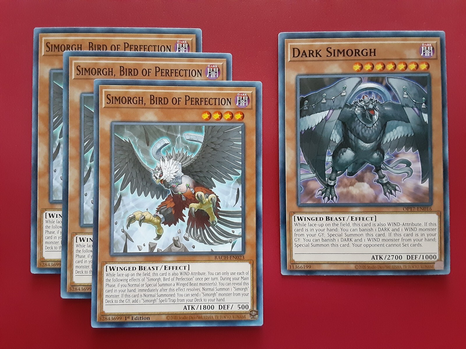 Yugioh Simorgh Deck 40 Card Dark Darkness Bird Complete Budget ...