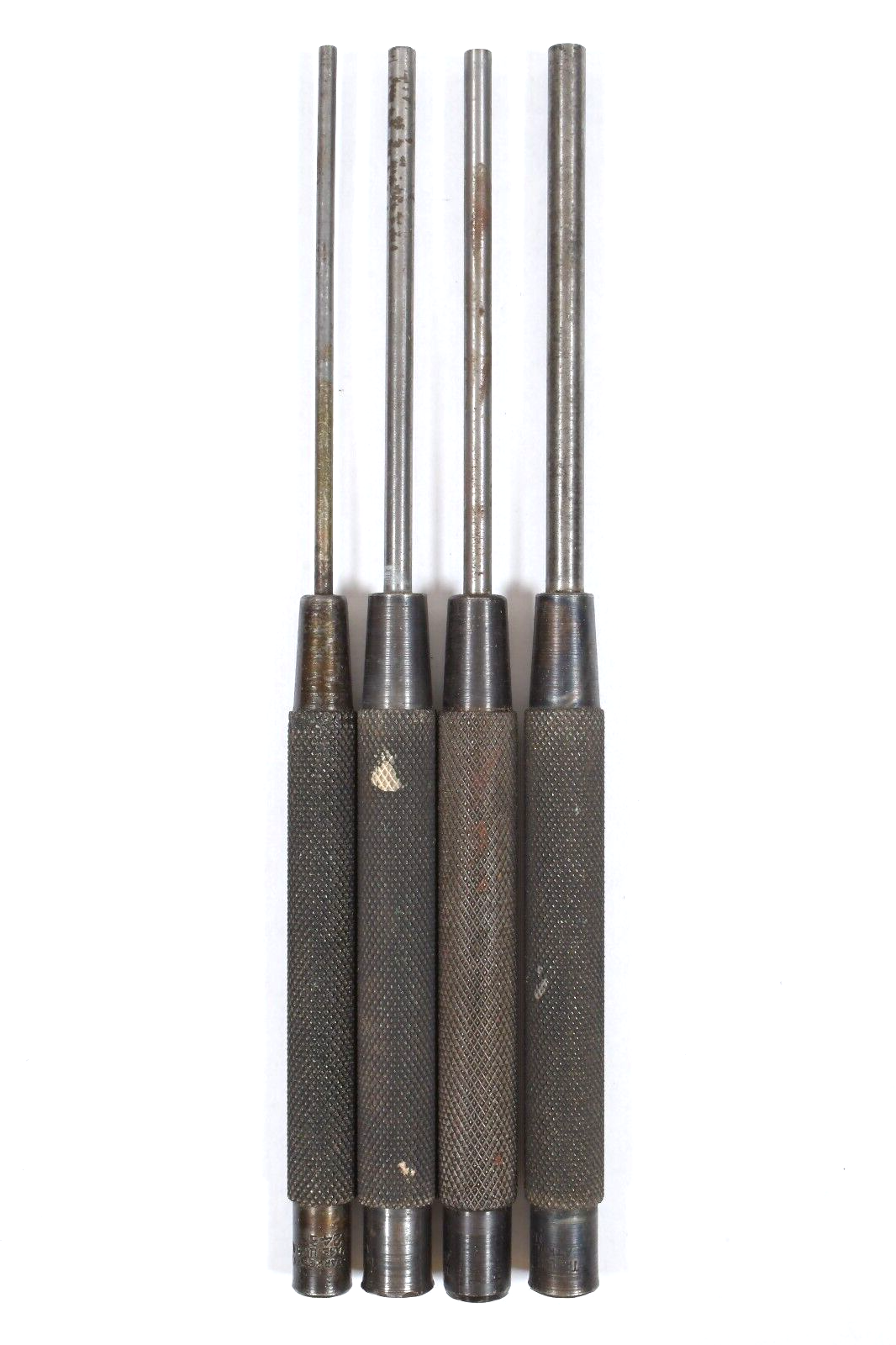 Set of 4 Vtg Starrett Drive Pin Punches 3/16" + 3x #248 6mm 4.5mm 3mm ...