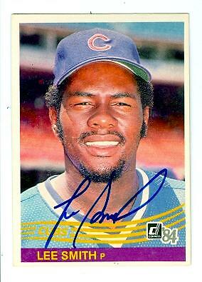 Lee Smith autographed baseball card (Chicago Cubs) 1984 Donruss #289 | eBay