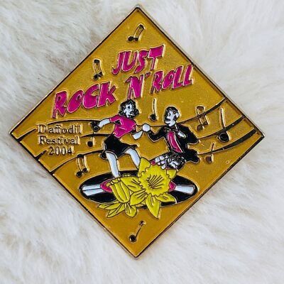 2004 Washington Daffodil Festival Souvenir Enamel Lapel Pin - Just Rock ...