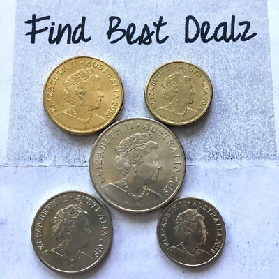 🇦🇺5 Coin Set 2019 5c 10c 20c $1 $2 Coins NEW EFFIGY JC Jody Clark📮FREE ...