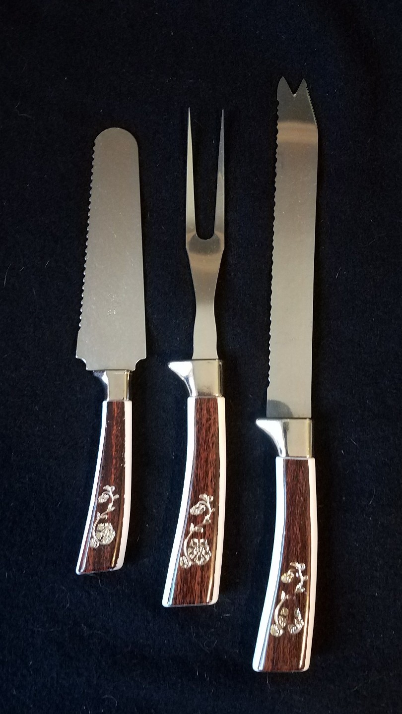 11 Piece Lifetime Cutlery Sheffield England Steak Knives & Carving Set ...