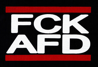 FCK AFD Patch / Aufnäher Neu Punk Gegen Nazis Punkrock Gegen Rechts PEGIDA | eBay.de
