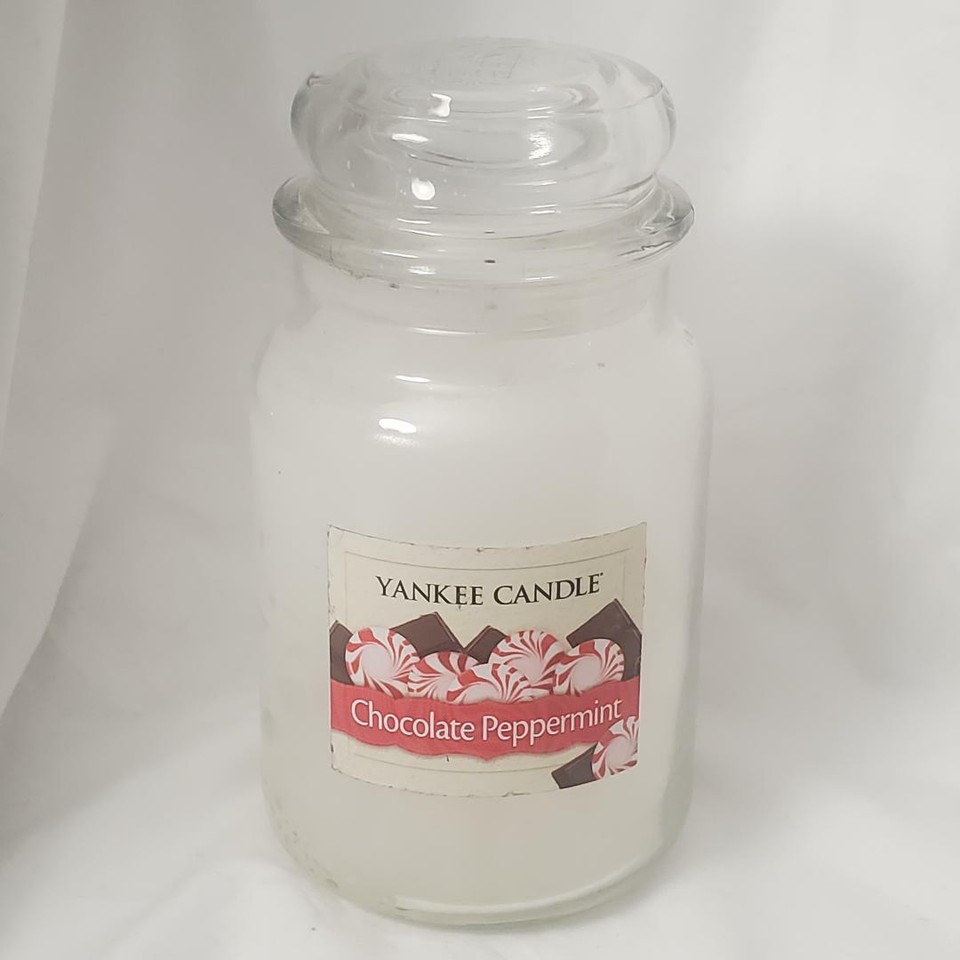 Yankee Candle Chocolate Peppermint 22 oz Large Jar New Retired | eBay