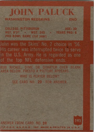 1965 Philadelphia #193 John Paluck - FAIR | eBay