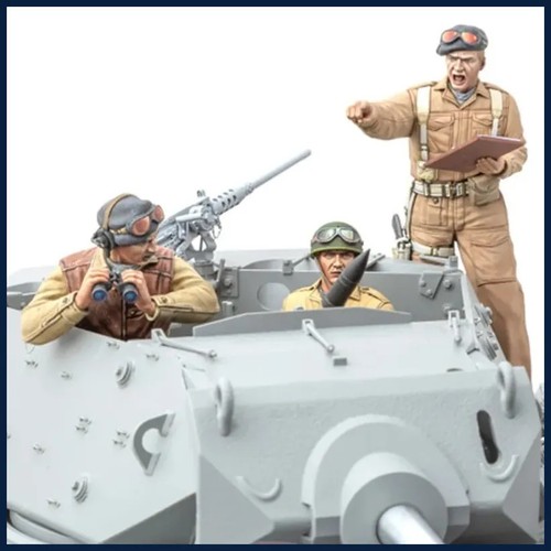 1:16 Resin Figure Model Kit WWII M10 Achilles British Army Tank Crew 3 ...