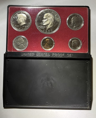 1973 S Proof Set US Mint 6 Coins with Ike Dollar, No Box. | eBay