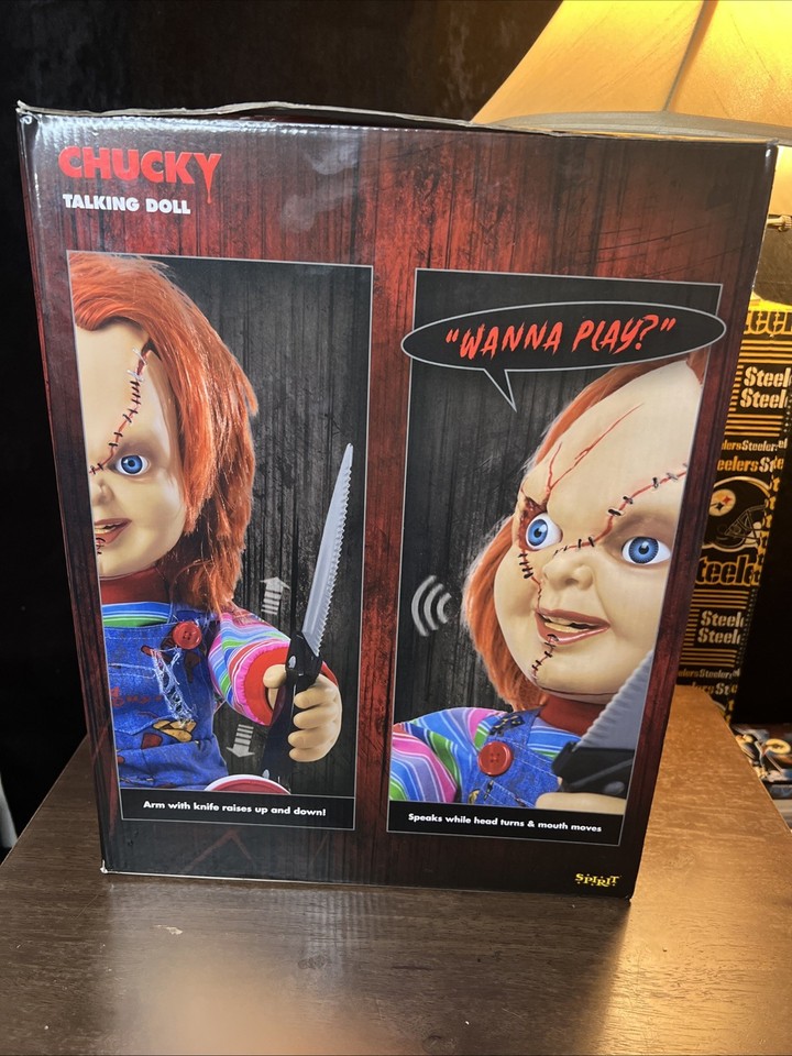 Bride of Chucky Talking Animated Chucky Doll Child's Play Sits 14 in ...