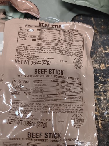 MRE Meal. Ready To Eat. Menu 14. First Strike Bar. Misc Accessories | eBay