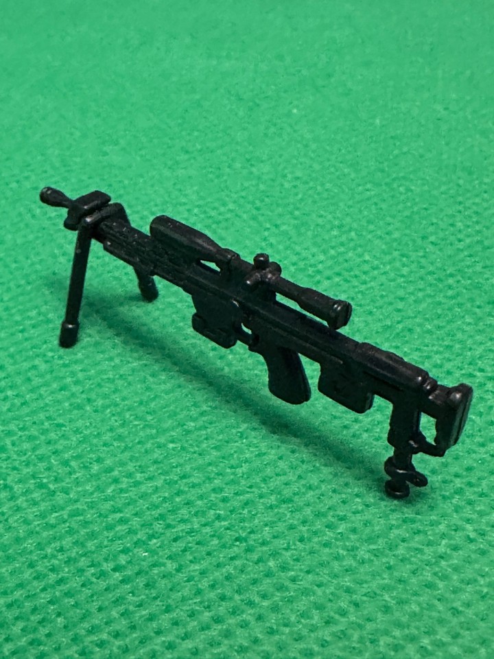 Vintage GI Joe vs Cobra 2003 ARAH Wide Scope MACHINE GUN + BIPOD weapon ...
