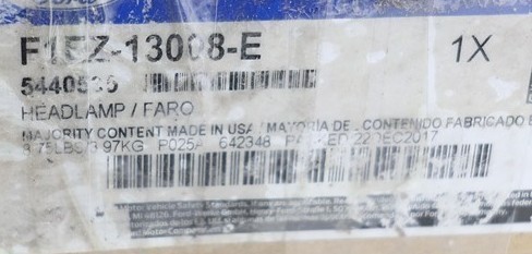 NEW OEM Ford Driver Side Halogen Headlight F1EZ-13008-E Ford Focus 2015 ...