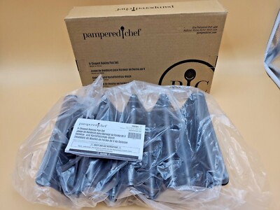 NEW in Box PAMPERED CHEF Set of 2 V-Shaped Baking Pans # 100101 Great ...
