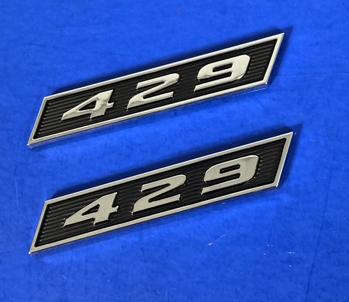 429 Engine Cubic Inch Call Out Hood Scoop Emblems | eBay