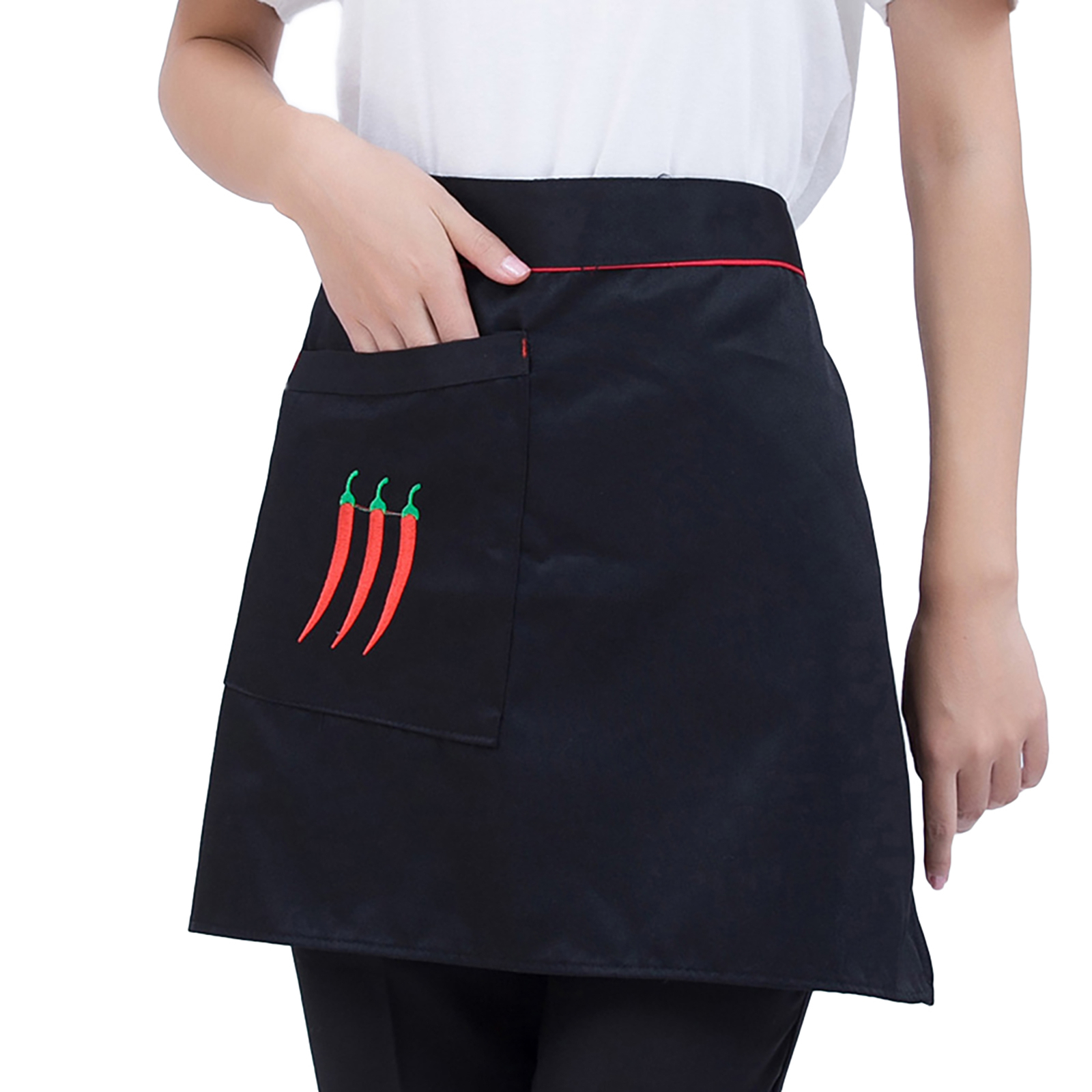 Pinafore Striped Dirt Resistant Cooking Apron with Tether Kitchen ...