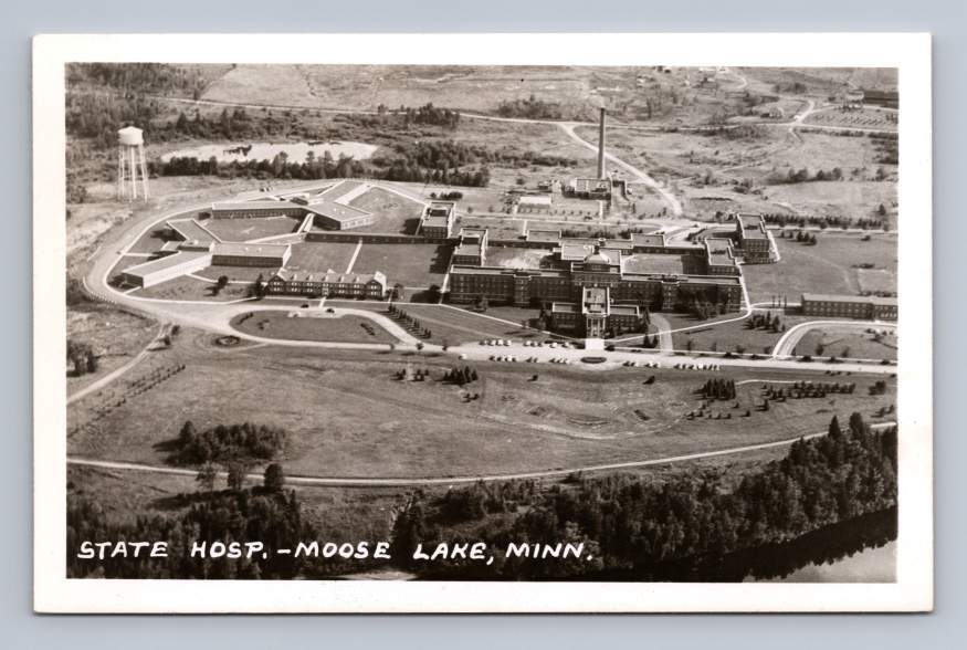 State Mental Hospital MOOSE LAKE Minnesota RPPC Vintage Insane Asylum ...