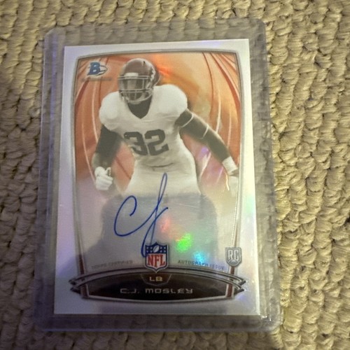 2014 Bowman - Rookie Chrome Refractor Autograph C.J. Mosley #58 (AU, RC ...