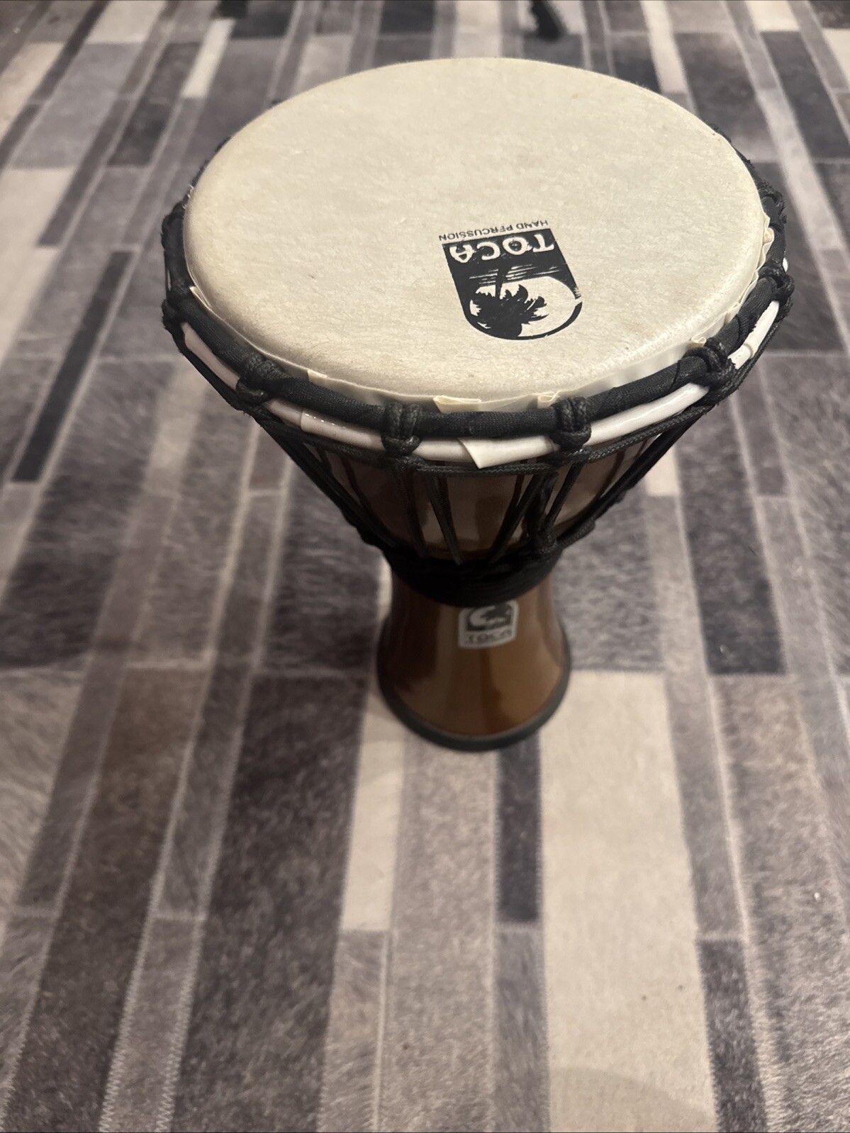 TOCA Hand Percussion Drum w/ Rope 7.25" x 12" Hand Percussion ...