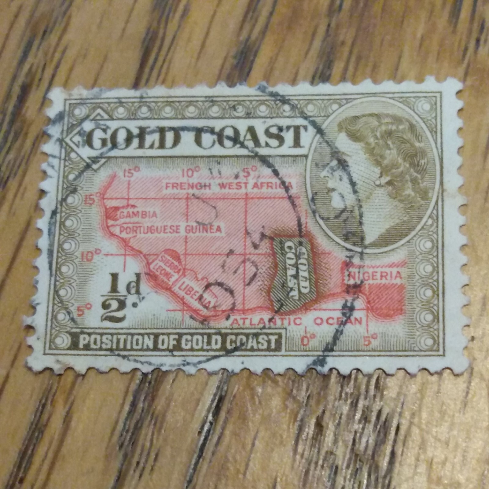 1/2d Position Of Gold Coast Postage Stamp | eBay