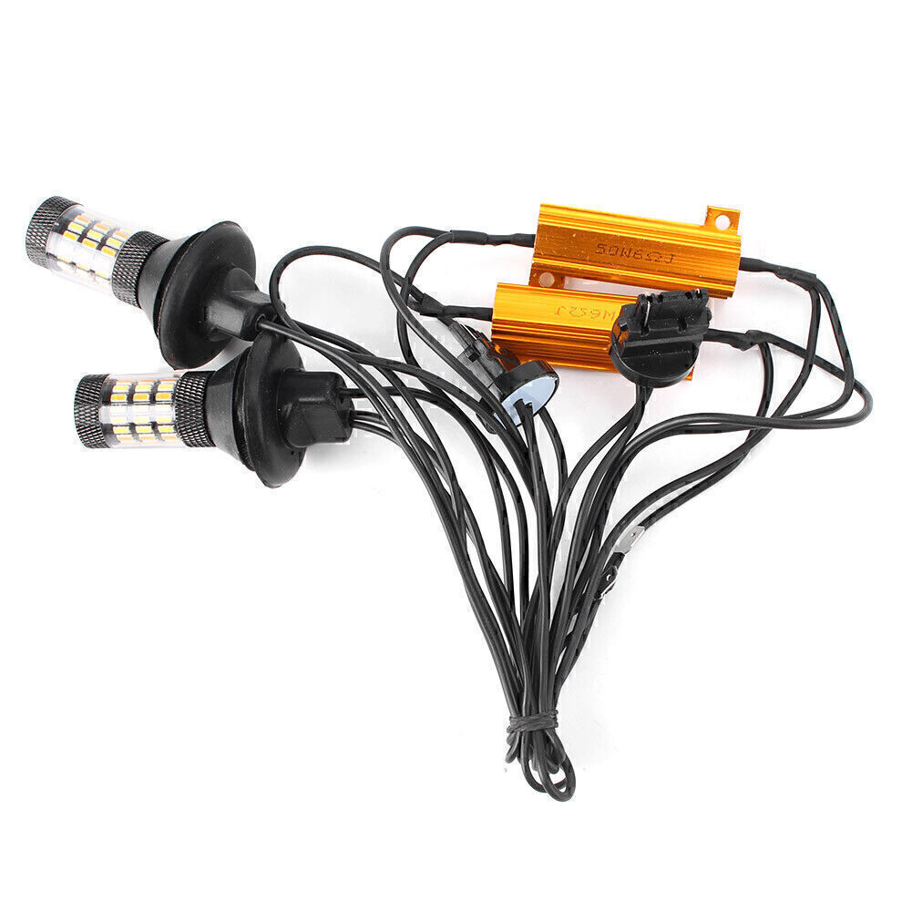 3156 Dual Color Switchback LED Turn Signal Light Bulbs 4014 60SMD ...