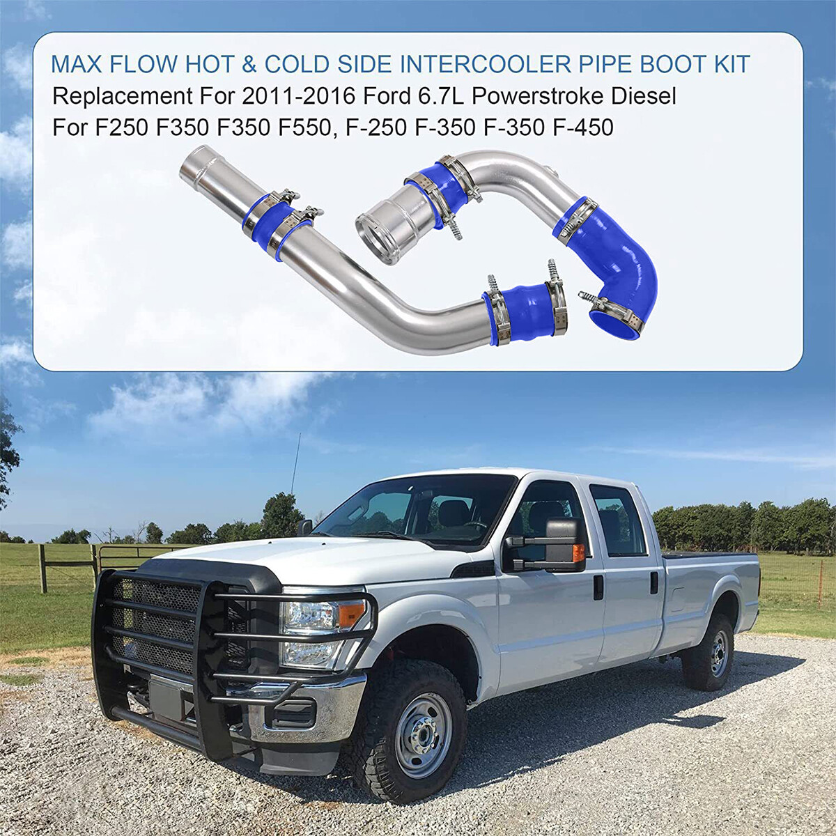 ⭐Hot & Cold Side Intercooler Pipe Upgrade for Ford 6.7L Powerstroke ...