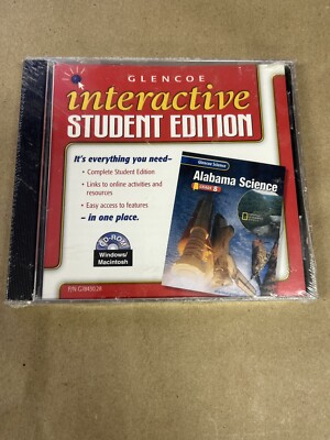 Glencoe Interactive Student Edition Alabama Science Grade 8 CD-ROM | eBay