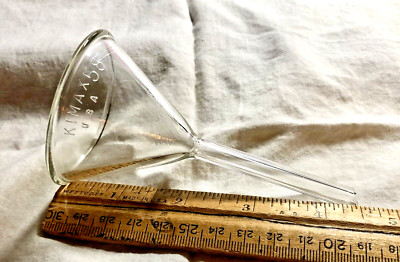 Lab KIMAX Glass Funnel 58 Degree 2.5" Diameter 4.5" Long | eBay